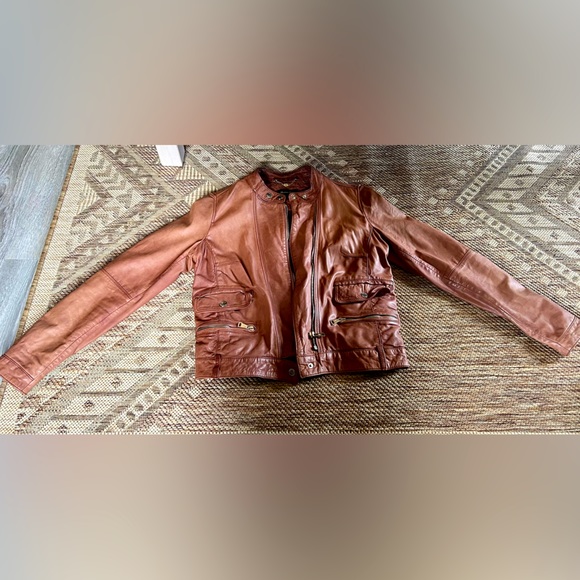 Massimo Dutti | Jackets & Coats | Massimo Dutti Real Leather Jacket Us ...